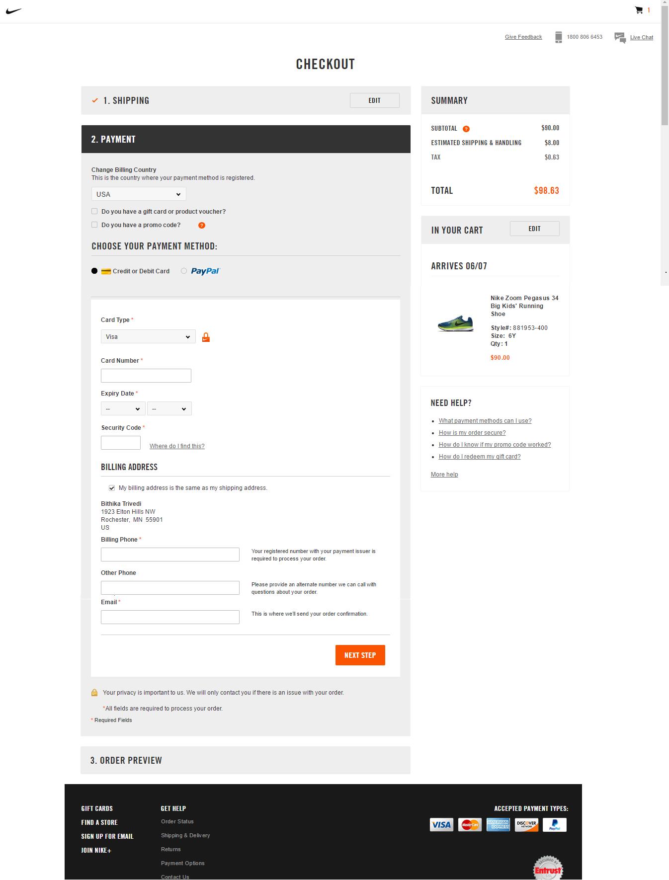 5 best Checkout page designs of top ecommerce retailers