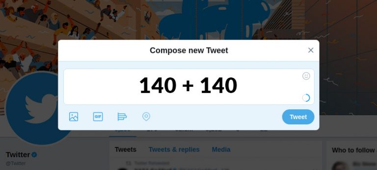 Twitter’s new increased character limit update and its uses